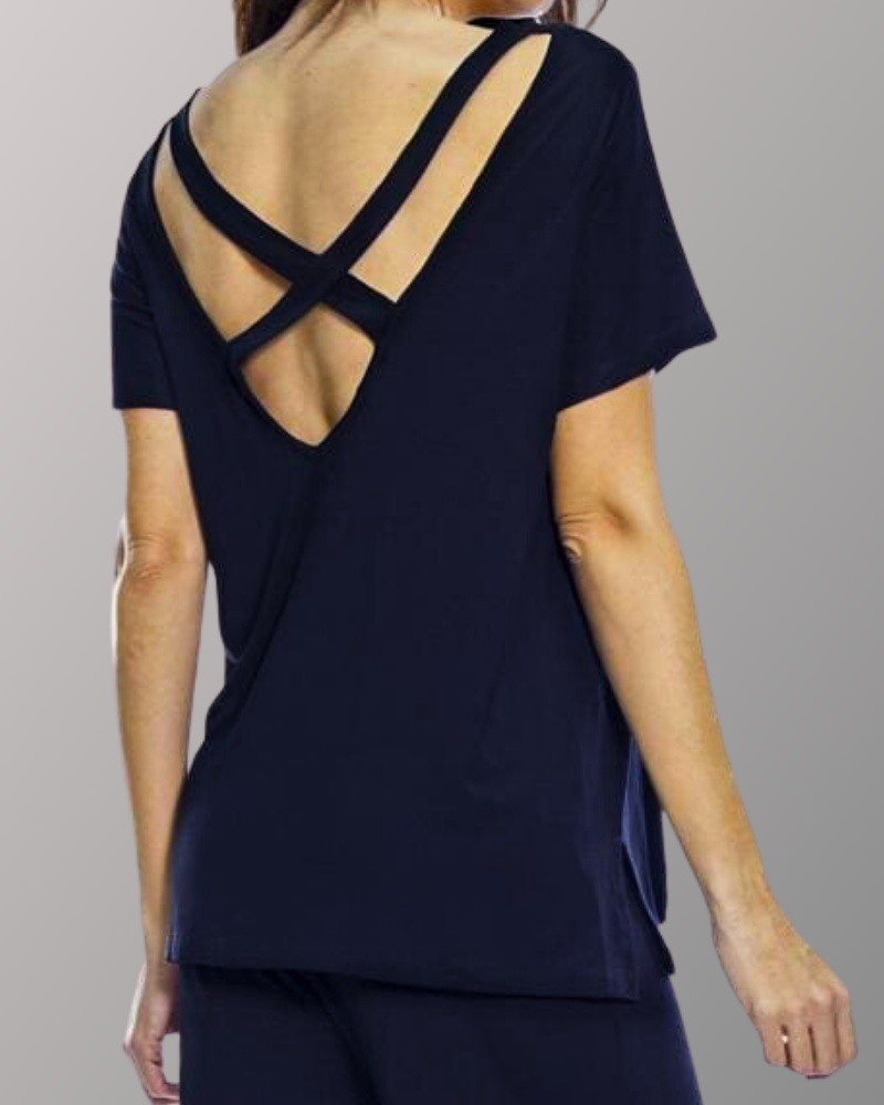 Cross Back Top | Women's Clothing | Rhonda Shear